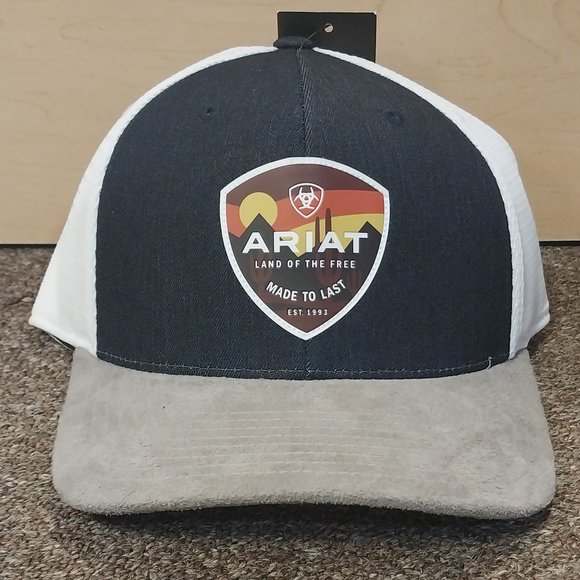 Ariat | Accessories | Ariat Mens Rubber Patch Sunset Snapback Cap ...